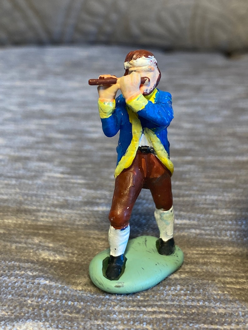 Vintage Miniature Toy Soldier Set – Pipe, Drum, Flute, 2" Tall - Etsy