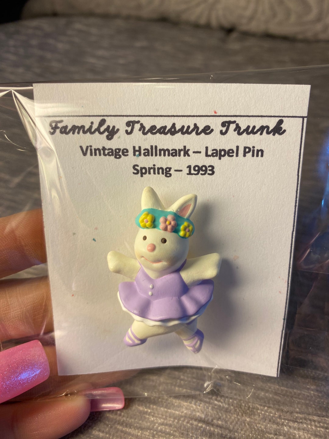 Vintage Hallmark Bunny Ballerina Pin: 1993 Easter Lapel Brooch - Etsy
