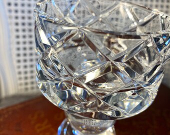 Heavy Crystal Candle Holder - Etsy