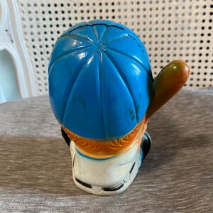 Vintage - 1970's - Hard Plastic - Vinyl - Boy Baseball Player - Piggy ...