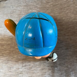 Vintage - 1970's - Hard Plastic - Vinyl - Boy Baseball Player - Piggy ...