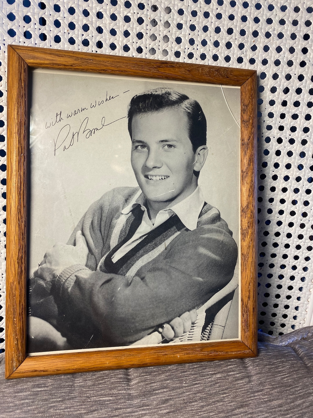 Vintage - Circa Late 1950's - Young Pat Boone - Autographed Photograph ...