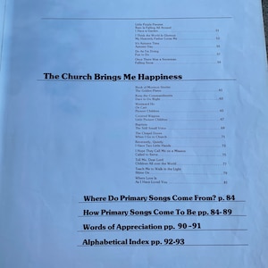 1981 - Let's Sing Together - Favorite Primary Songs - Hard Cover Book ...