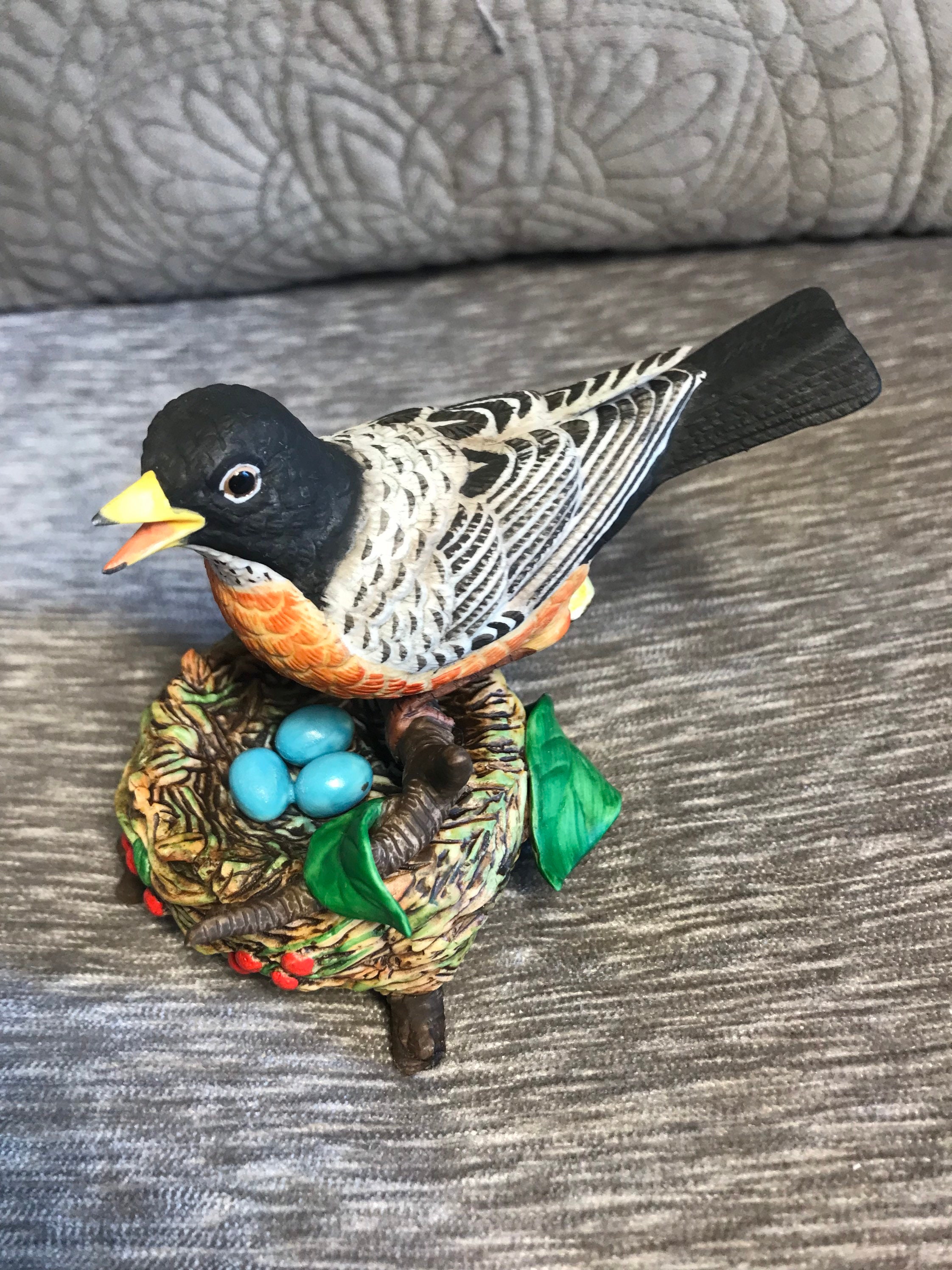 Robin Bird Figurine Vintage 1990's American Robin - Etsy