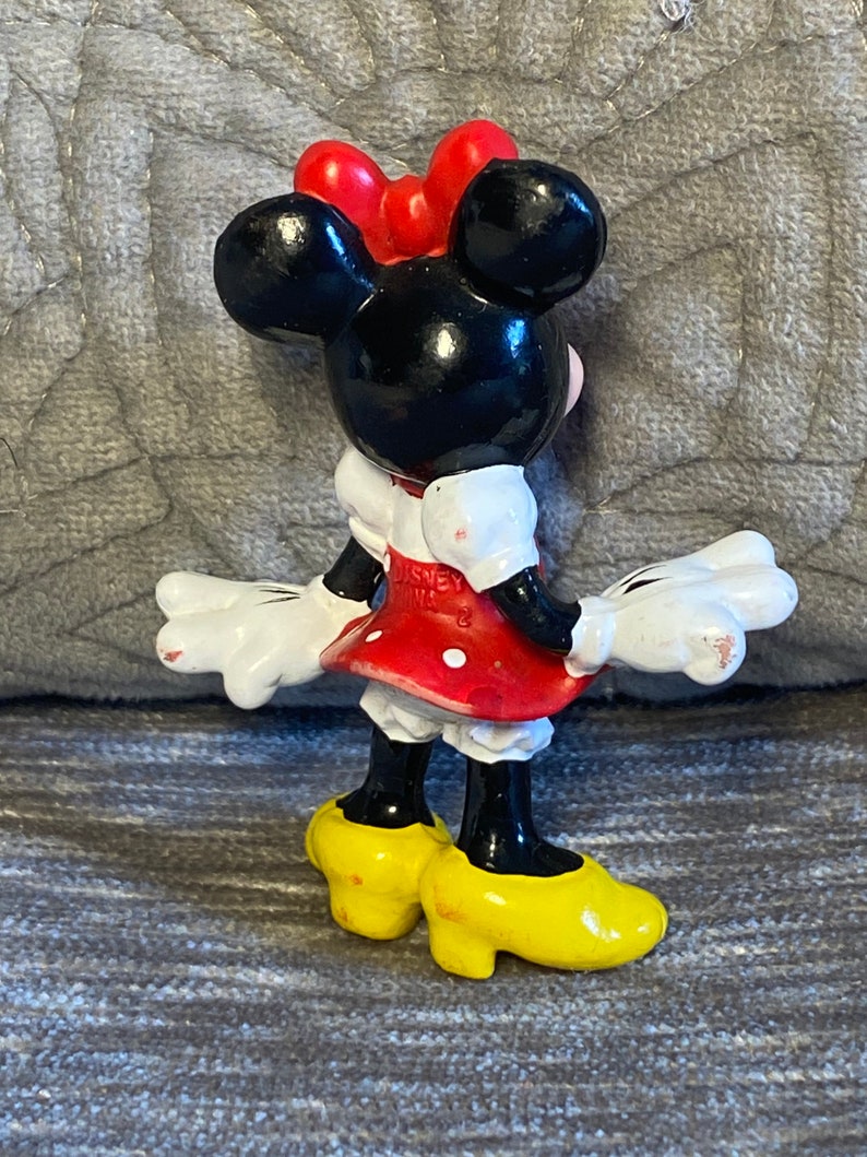 Vintage Minnie Mouse Bendy Toy – Disney Polka Dot Dress Figure - Etsy