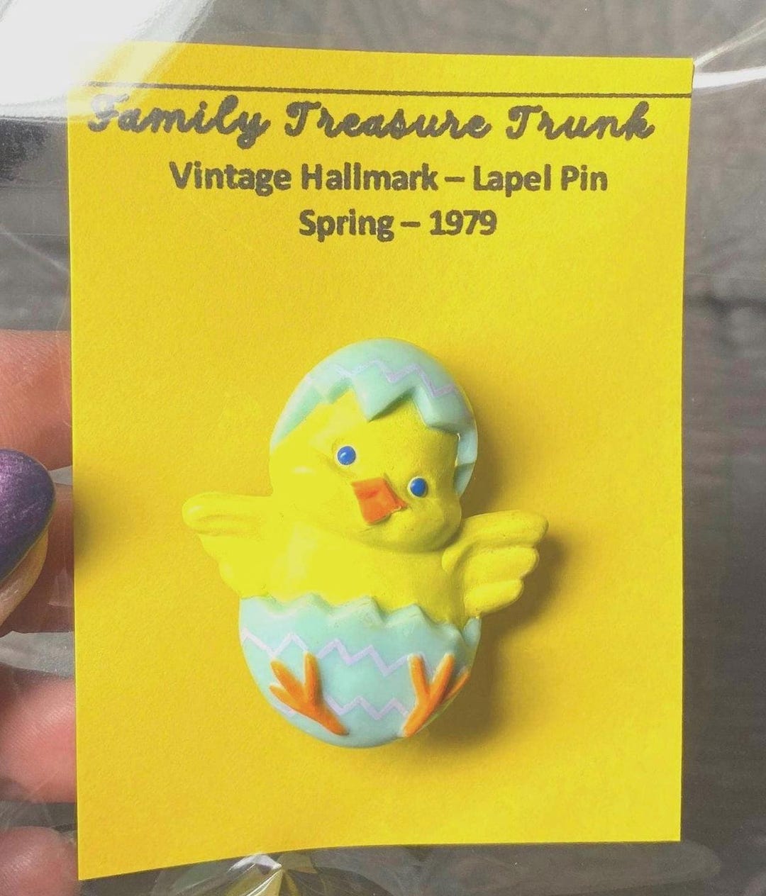 Vintage Hallmark Chick Pin: 1979 Easter Lapel Brooch - Etsy