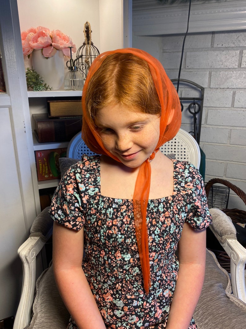 Vintage 1960's Orange Nylon Banded Circle Head - Etsy