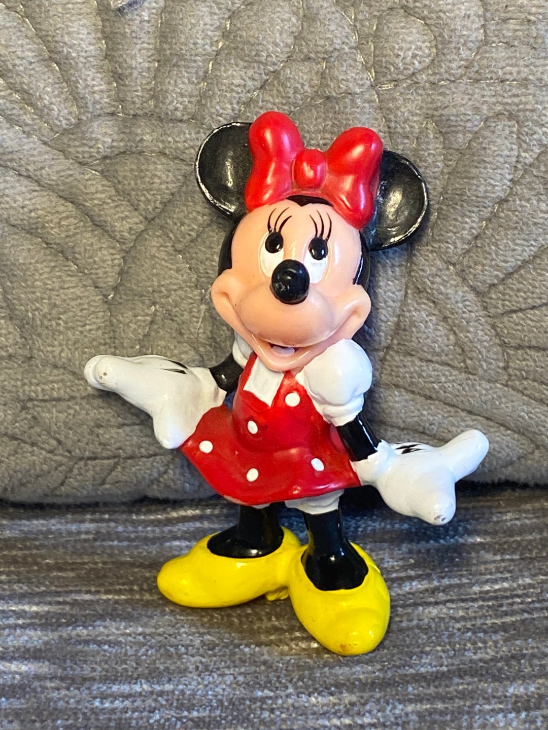 Vintage Minnie Mouse Bendy Toy – Disney Polka Dot Dress Figure - Etsy