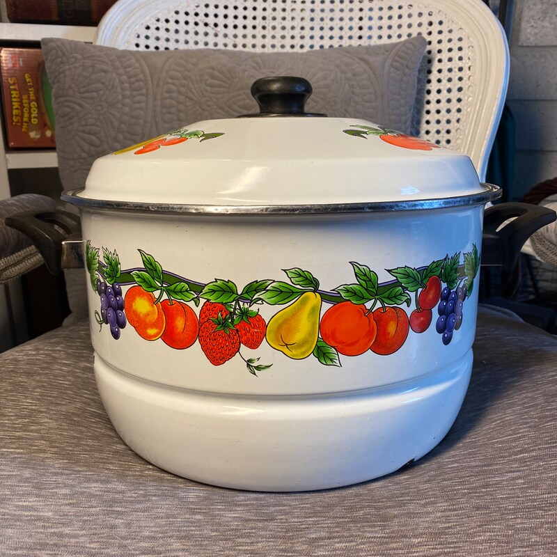 Enamelware Stock Pot - Etsy