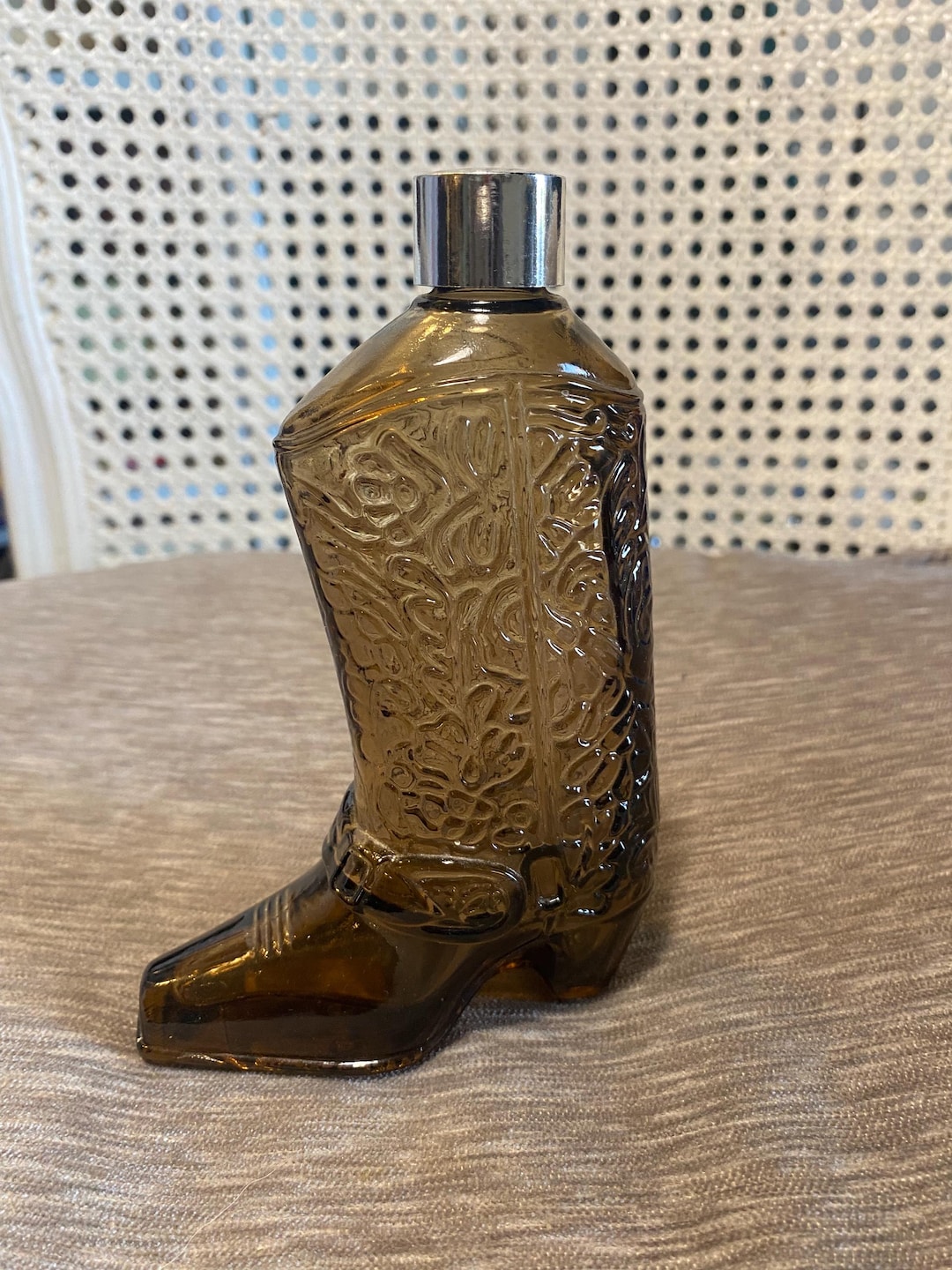 Vintage - Circa 1970's - Avon Bottle - Dark Brown Glass - Boot With ...