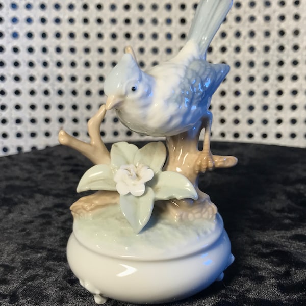 Blue Bird Music Box - Etsy
