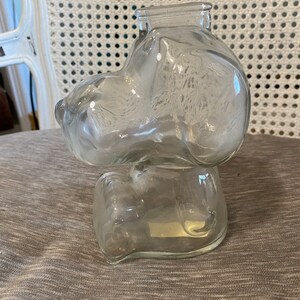 Vintage 1966 Snoopy Clear Glass Money Bank United Feature Syndicate ...