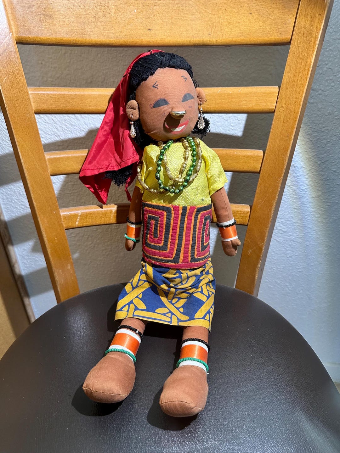 Vintage 1940s Mexican Folk Art Rag Doll – "maria" Muneca De Trapo (18.5 ...
