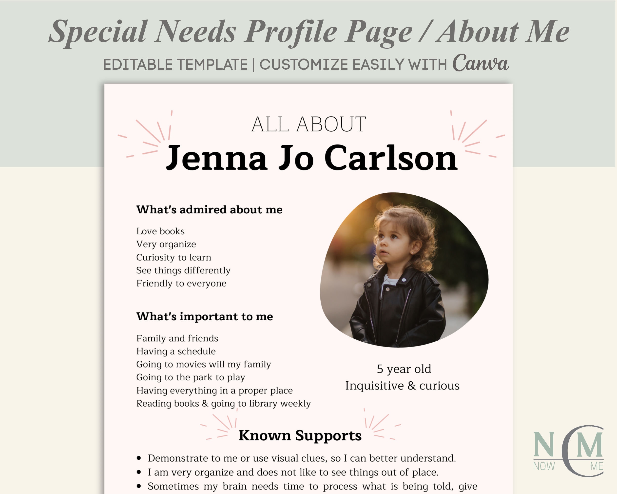 Autism All About Me Special Needs One Pager ASD One Page - Etsy UK Autism All About Me Special Needs One Pager ASD One Page - Etsy UK
