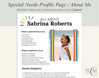 Autism All About Me - Etsy