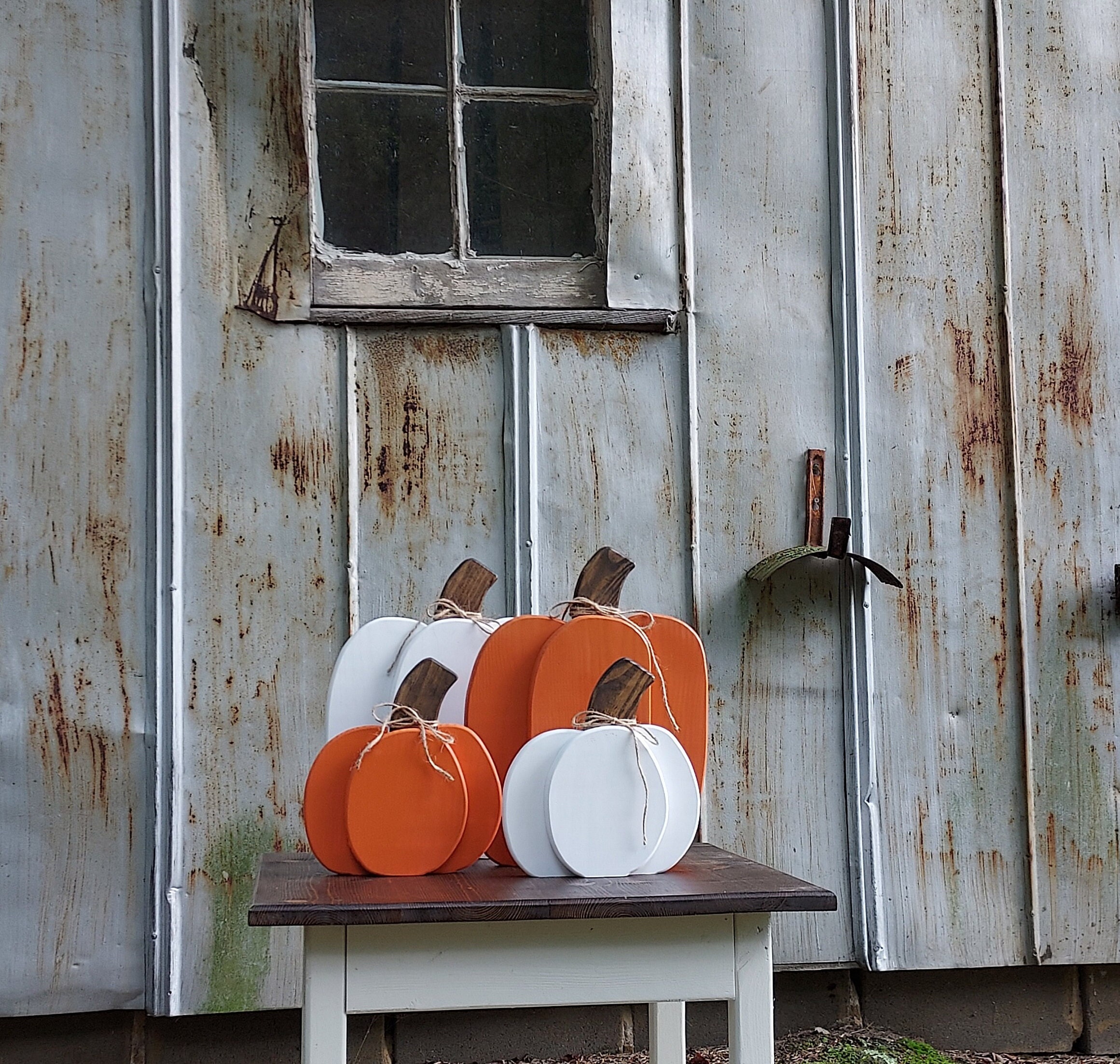Rustic Wood Pumpkin | Fall Decoration | Farmhouse Style Pumpkin - Etsy