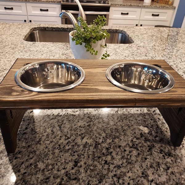 Rustic Dog Bowl - Etsy