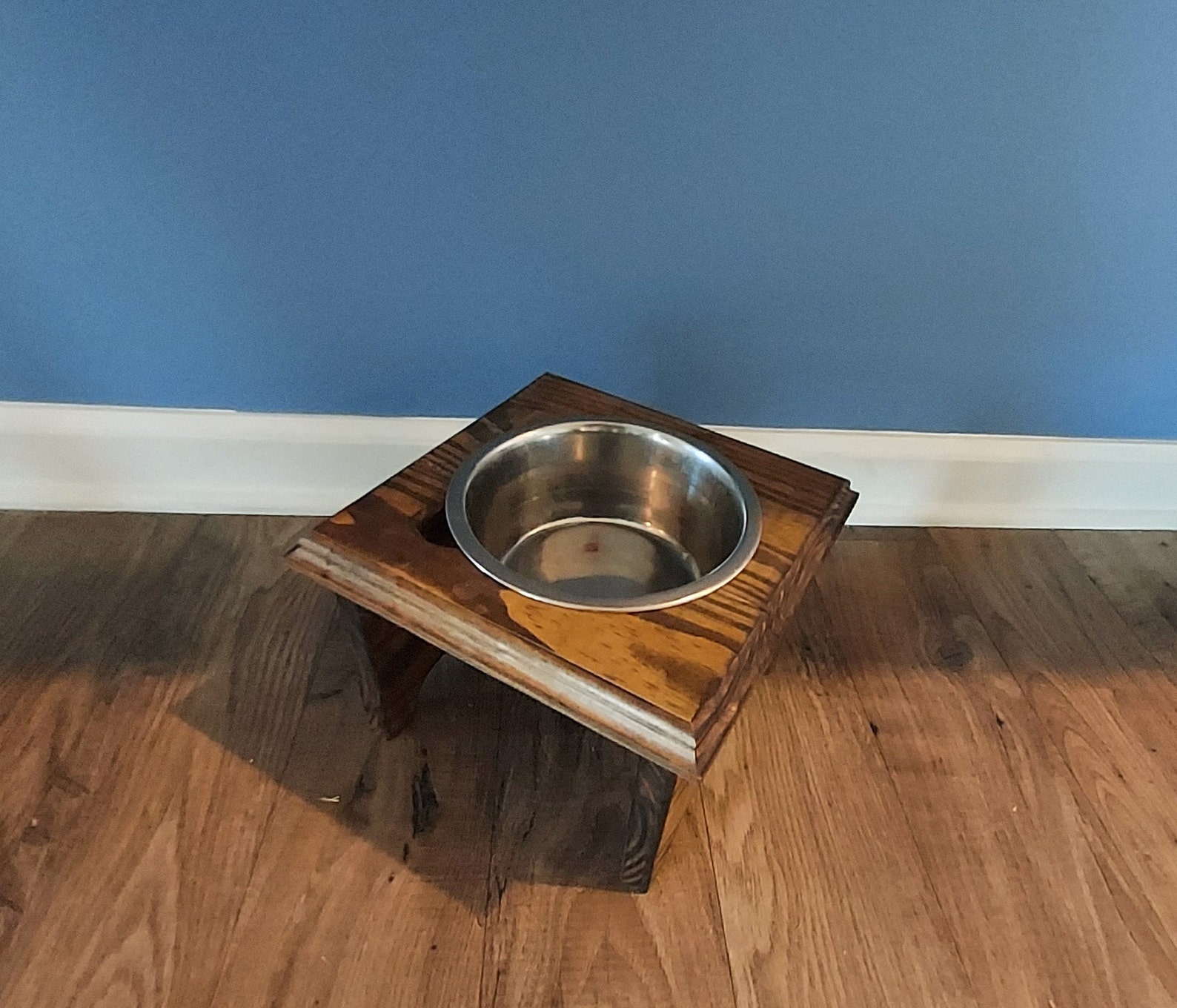Single Dog Food and Water Bowl Stand | Elevated Dog Dish - Etsy