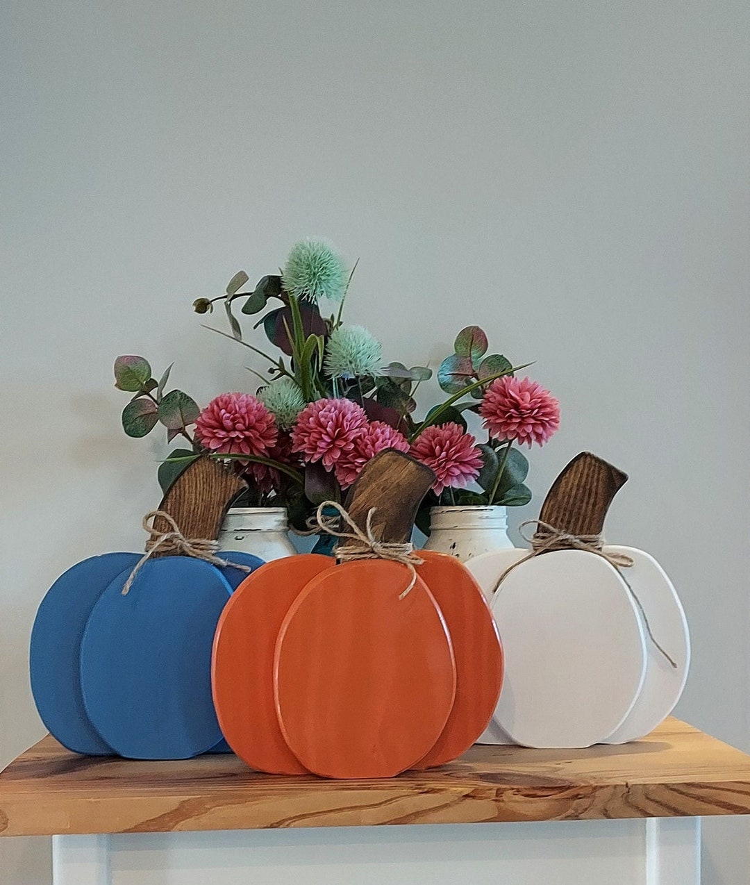 Rustic Wood Pumpkin | Fall Decoration | Farmhouse Style Pumpkin - Etsy