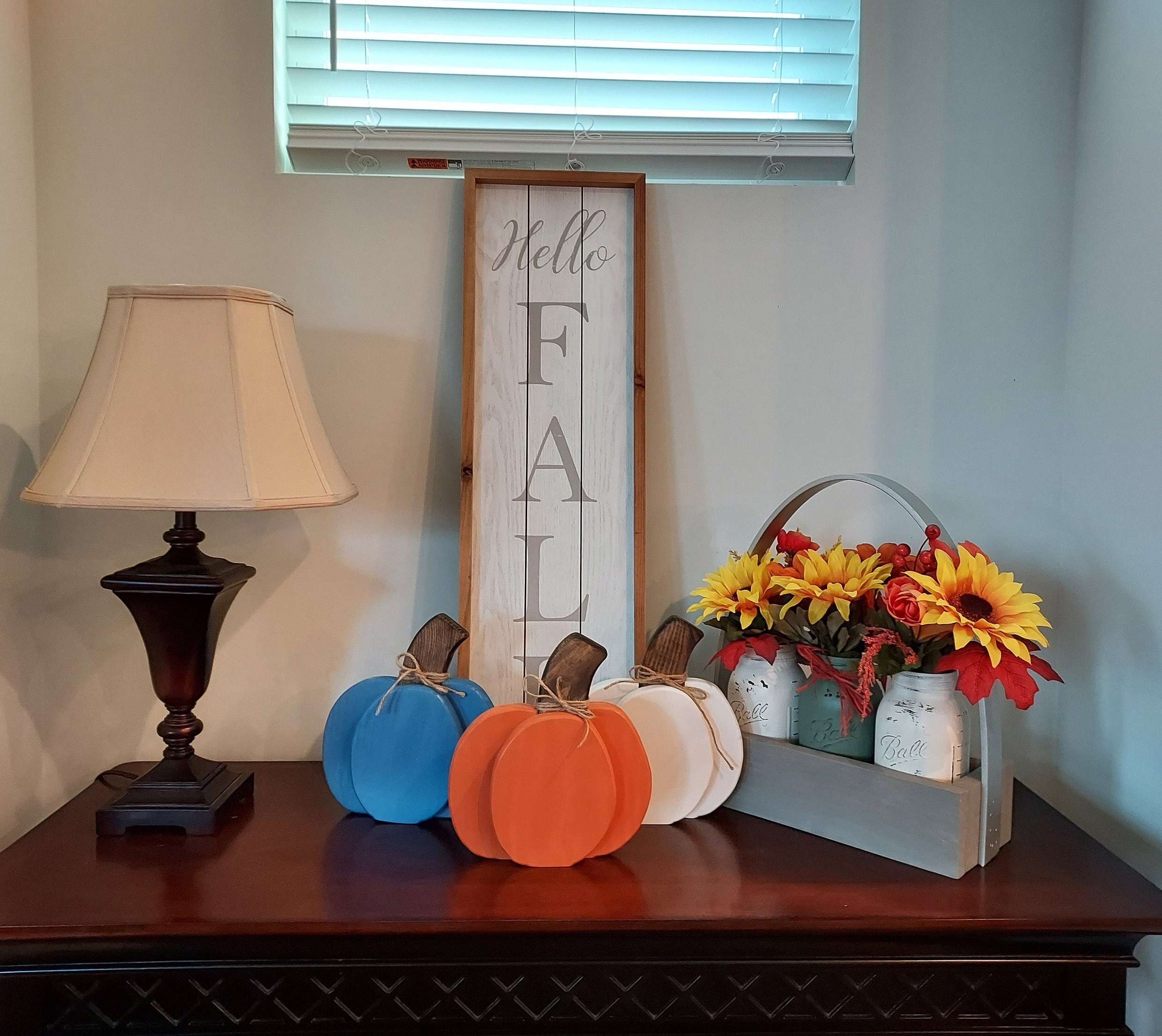 Rustic Wood Pumpkin | Fall Decoration | Farmhouse Style Pumpkin - Etsy