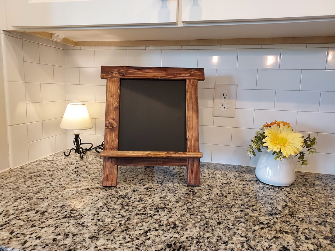 Rustic Tabletop Chalkboard | Wood Chalkboard Easel | Countertop ...