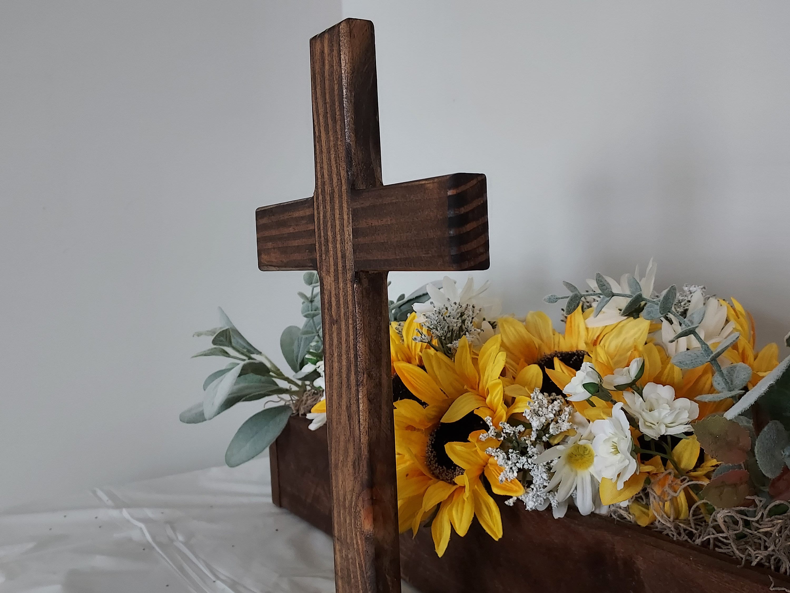 Rustic Wood Cross Tabletop Cross Decorative Wooden Cross Christian ...