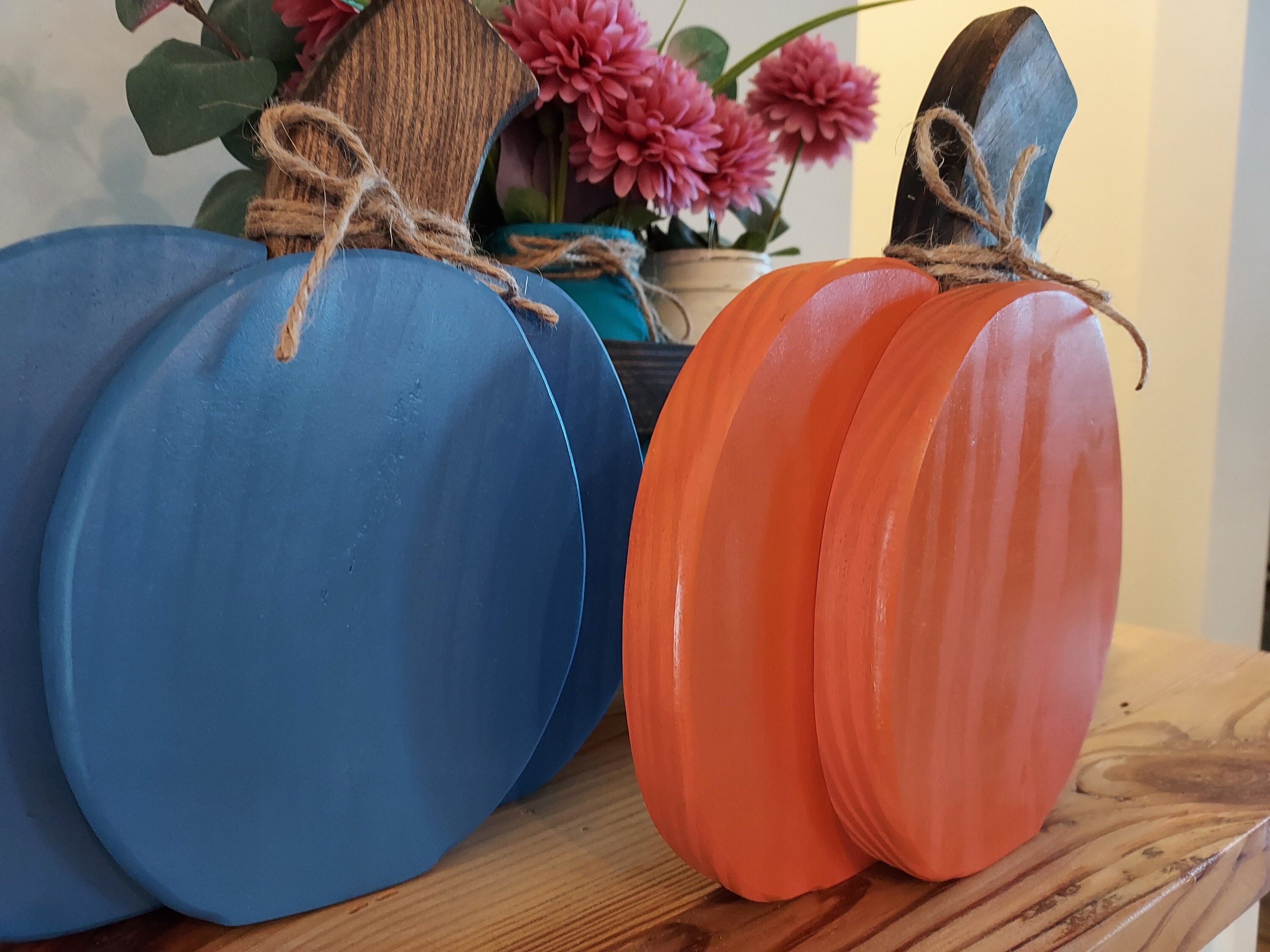 Rustic Wood Pumpkin | Fall Decoration | Farmhouse Style Pumpkin - Etsy