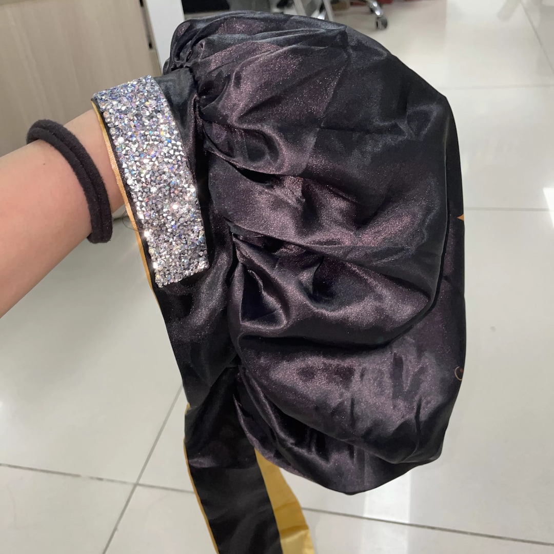 Diamond Luxury Satin Bonnets With Edge Band Head Wrap - Etsy