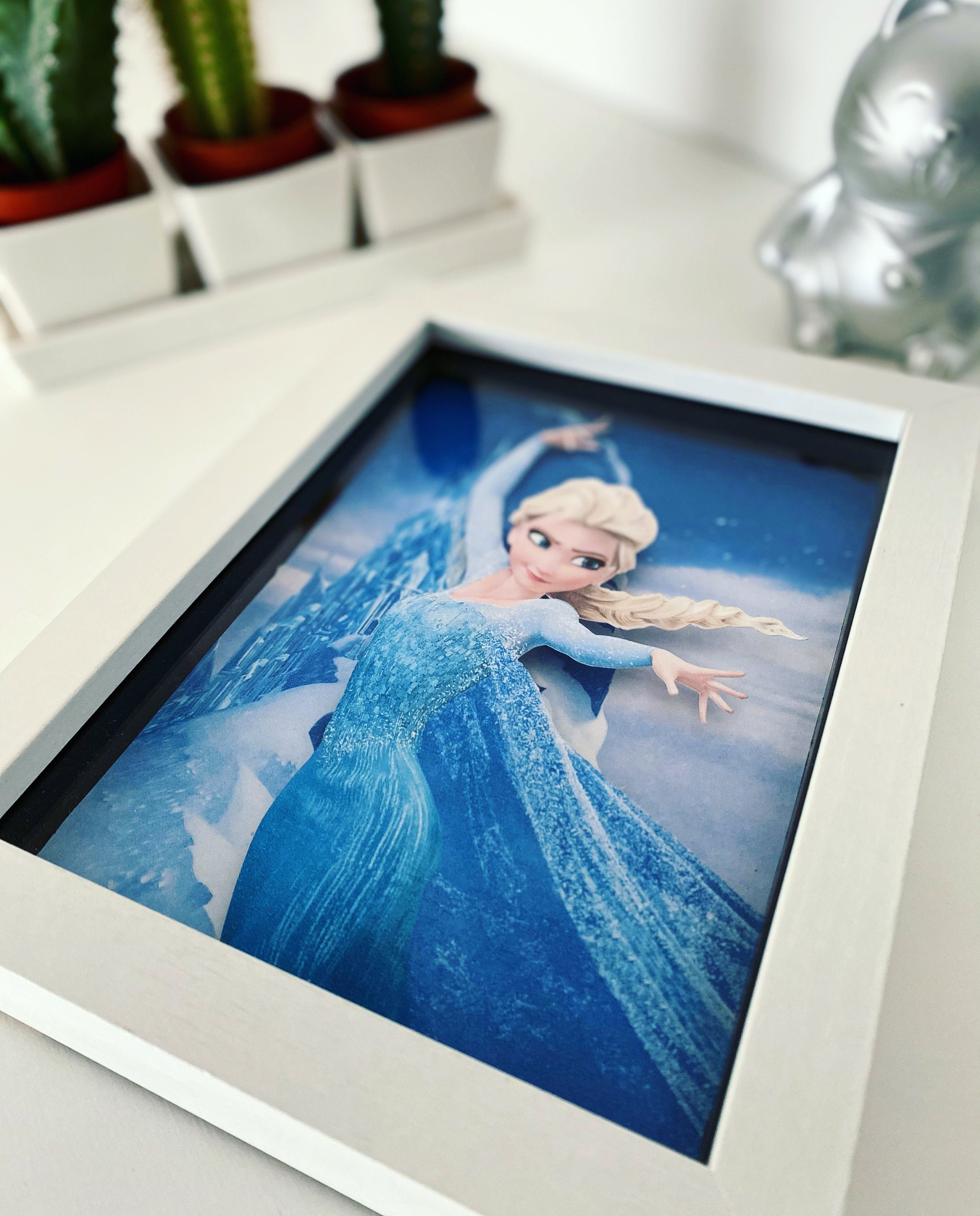 Frozen Diorama Frozen Shadowbox Elsa Frame Shadowbox - Etsy.de