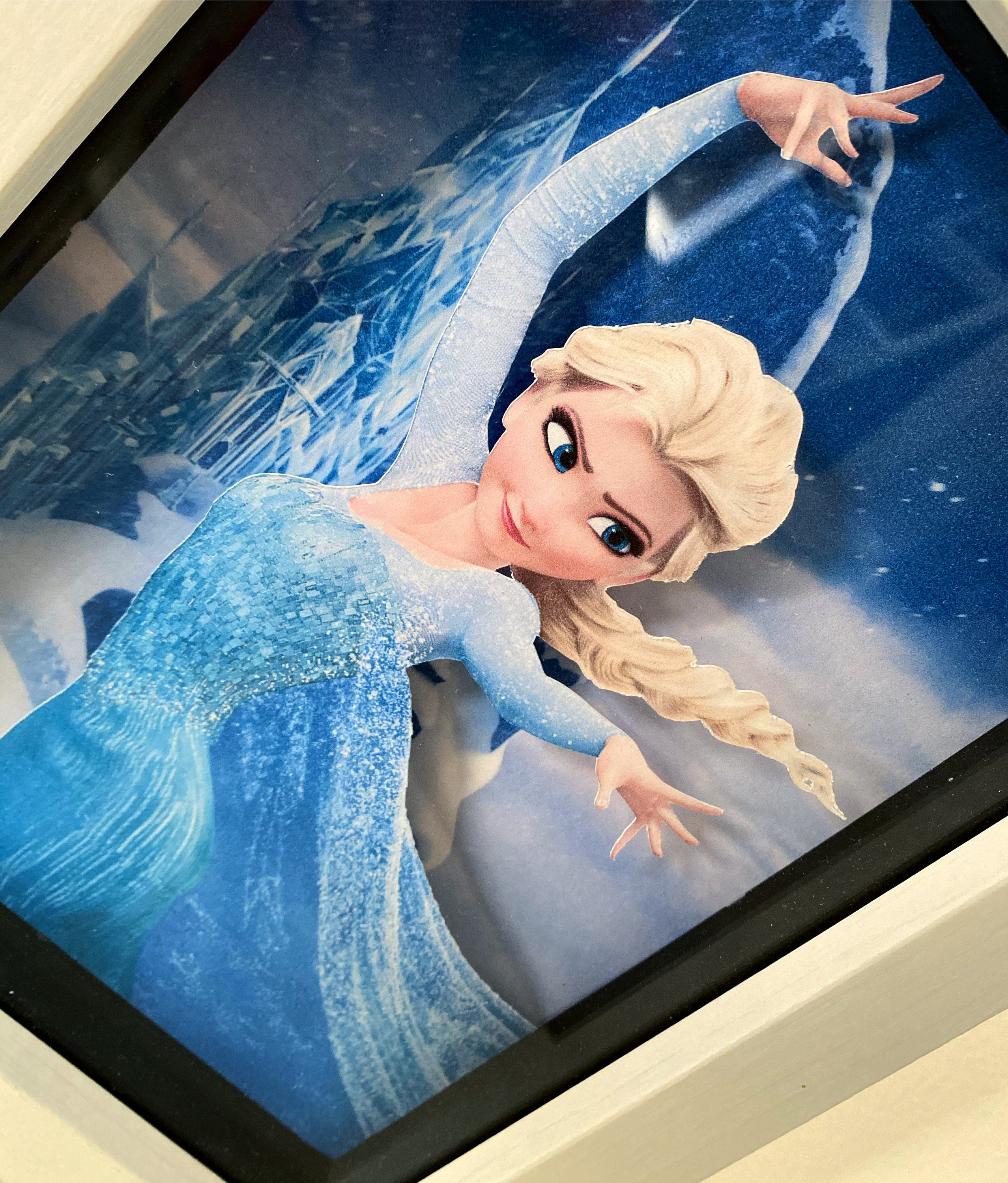 Frozen Diorama Frozen Shadowbox Elsa Frame Shadowbox - Etsy