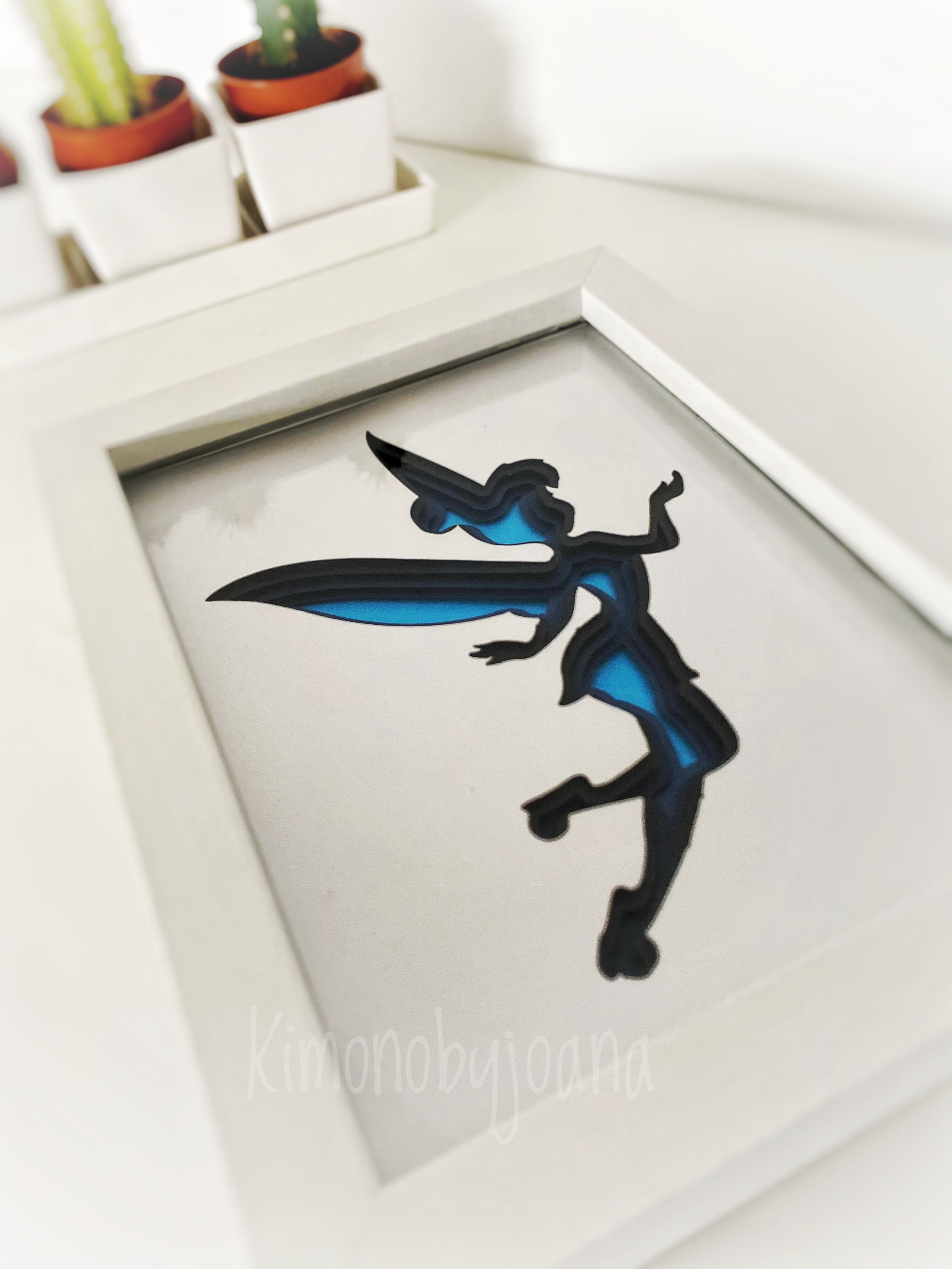Tinkerbell Diorama Disney Shadowbox Peter Pan Frame - Etsy
