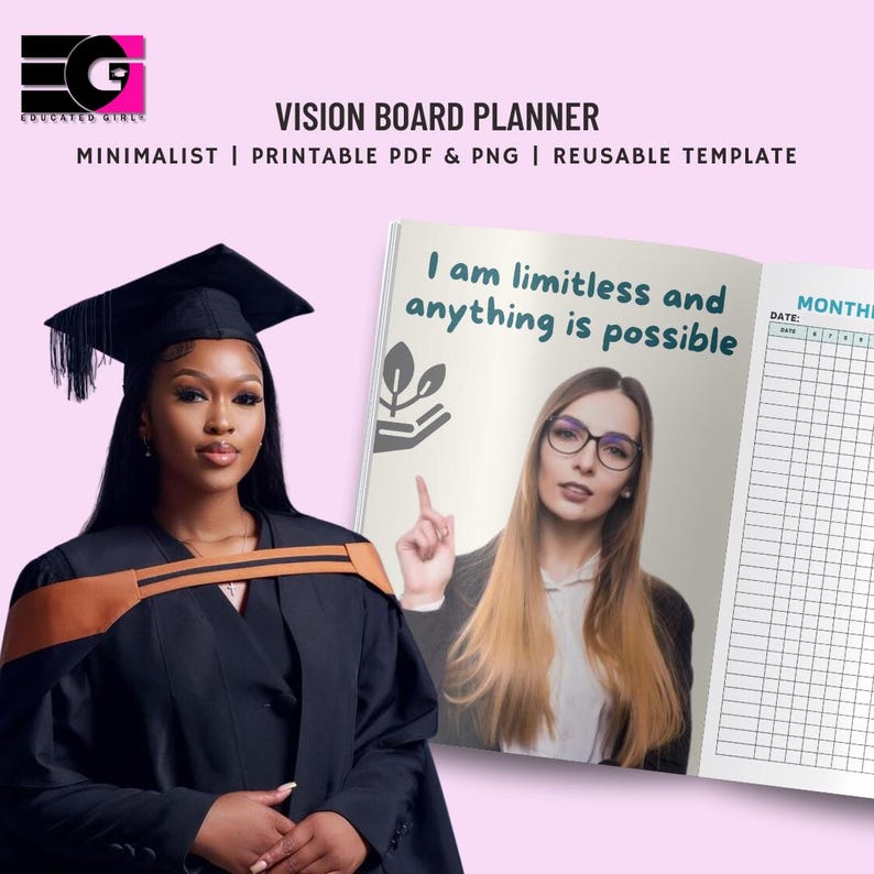 2025 Vision Board Planner, Goal Setting Organizer, Future Plans Diary ...