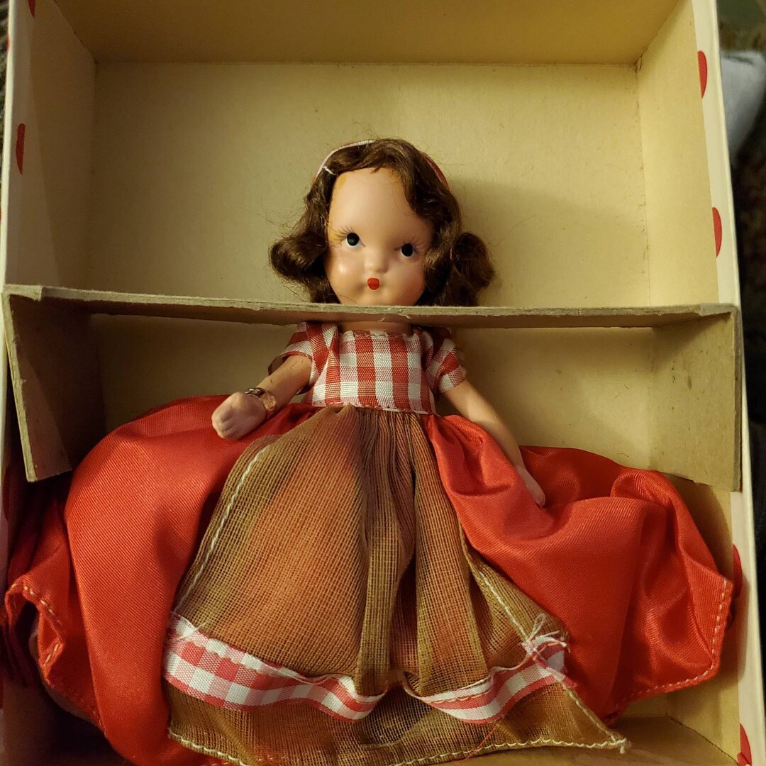 Rare Vintage 1940s Nancy Ann Storybook Dolls #173 Polly Put the Kettle ...