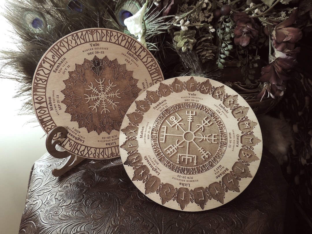 Norse | Runes | Helm of Awe | Solstice Wheel of the Year | Pagan ...