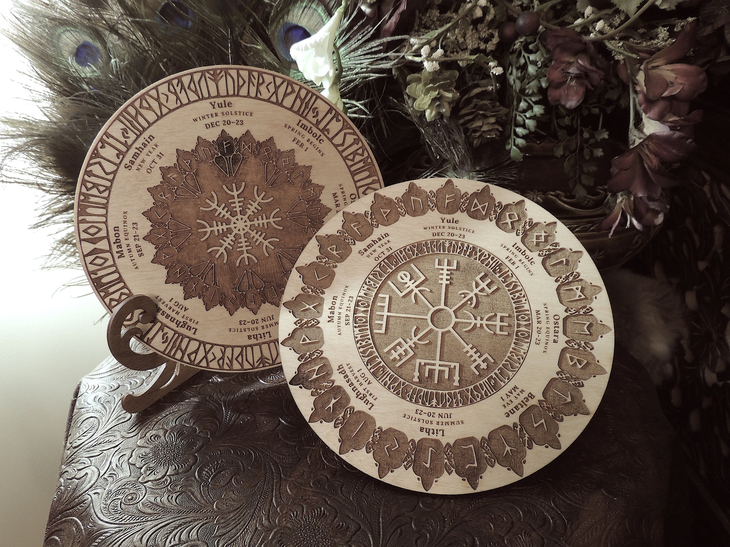 Norse | Runes | Helm of Awe | Solstice Wheel of the Year | Pagan ...