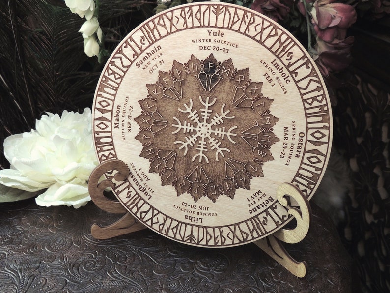 Norse | Runes | Helm of Awe | Solstice Wheel of the Year | Pagan ...