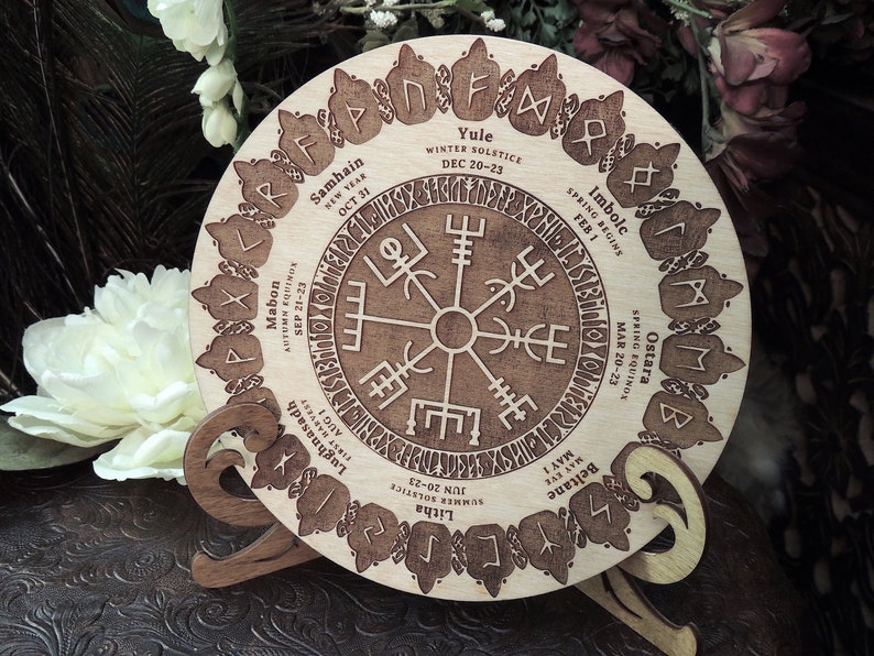 Norse | Runes | Helm of Awe | Solstice Wheel of the Year | Pagan ...