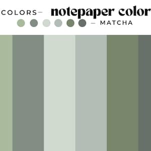 Green Digital Notepaper Templates, Aesthetic Goodnotes Notepaper, Sage ...