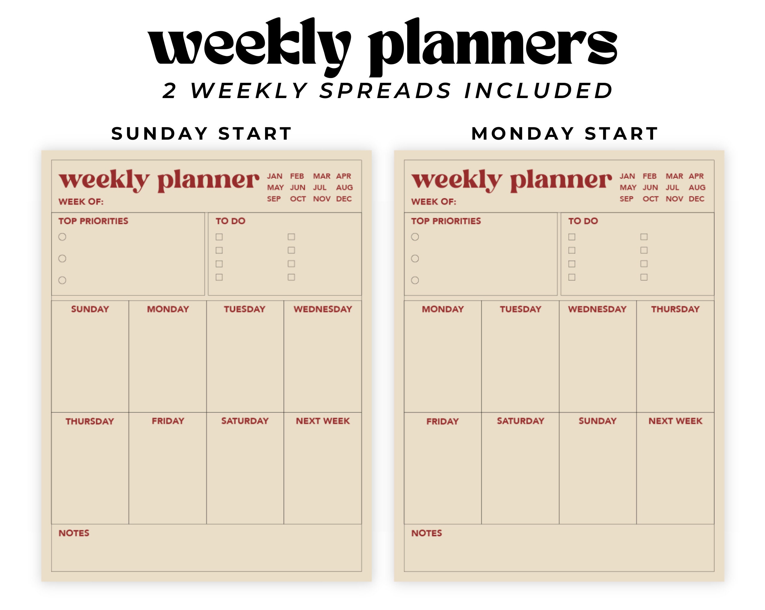 Neutral Digital Planner, Aesthetic Digital To-do List, Goodnotes ...