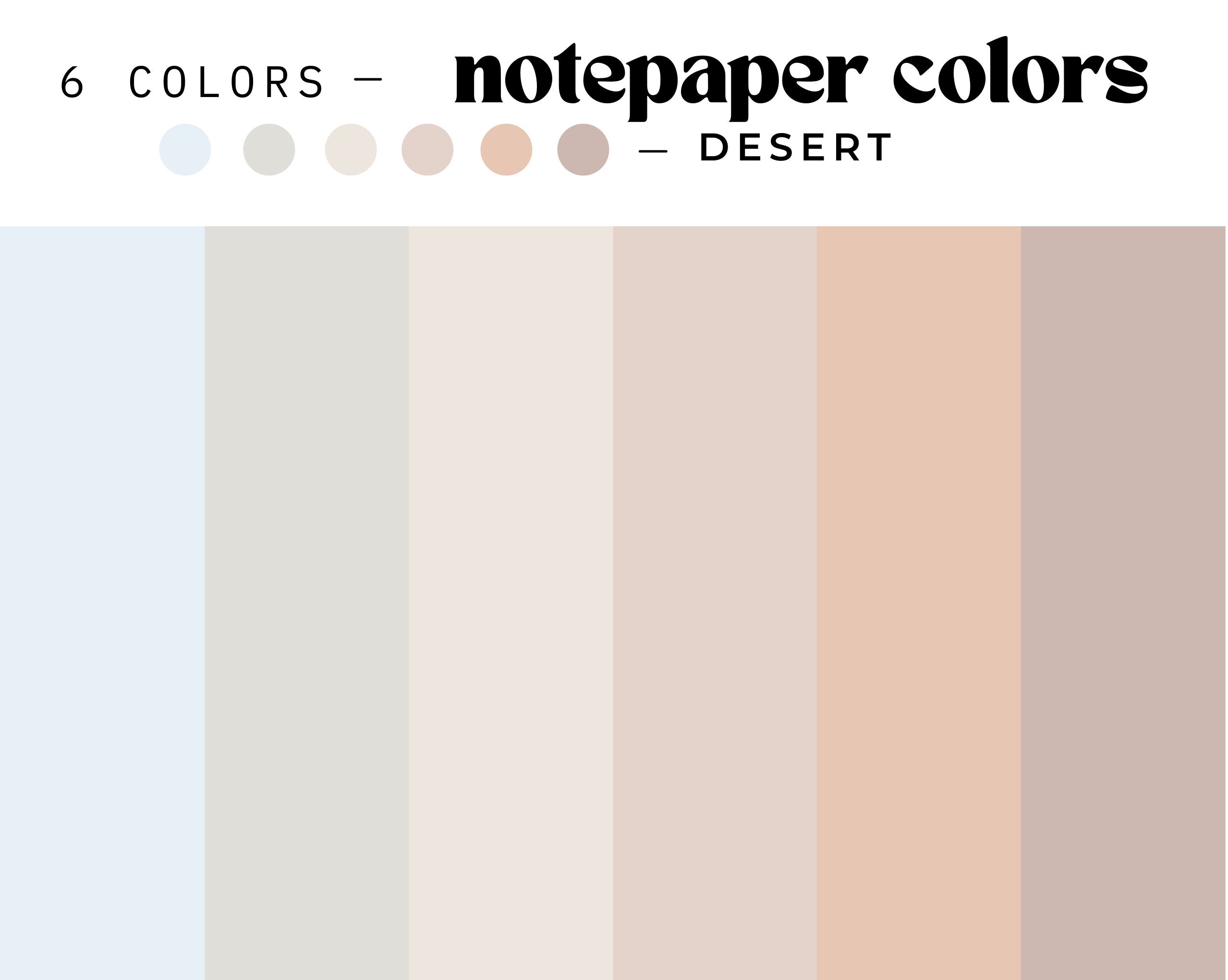 Neutral Digital Notepaper Templates, Aesthetic Goodnotes Notepaper ...