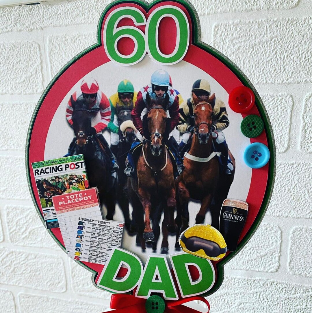 Horse Racing Cake Topper - Etsy