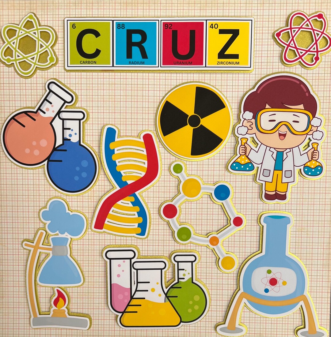 Science Cake Topper Collection, Scientist Cake, Mad Scientist Cake ...