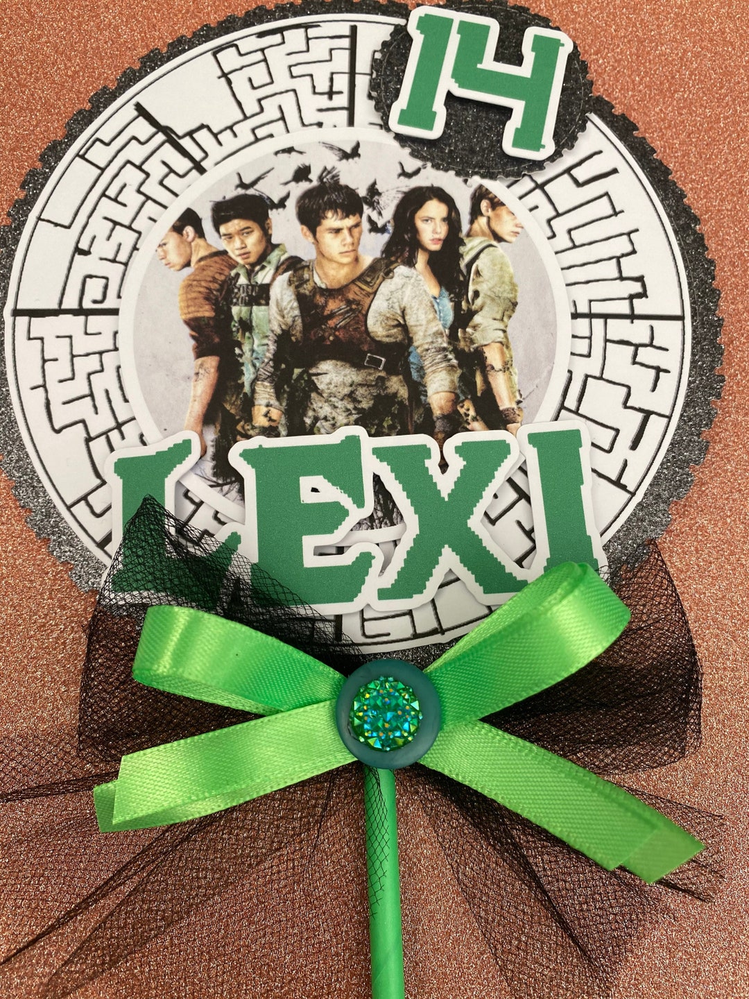 Maze Runner Cake Topper, Maze Runner Cake, Personalised Cake Topper - Etsy