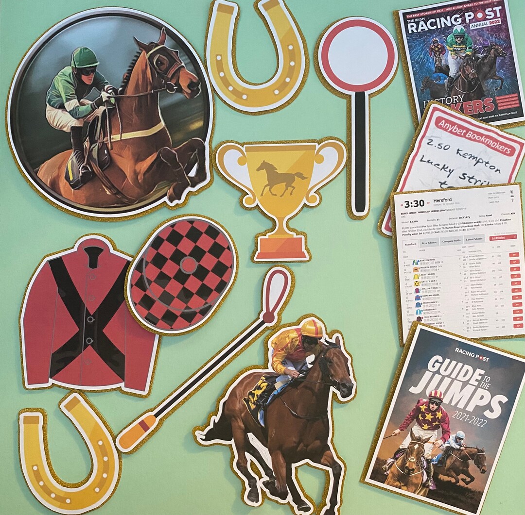 Horse Racing Cake Topper Collection, Horse Racing Cake, Jockey Cake ...