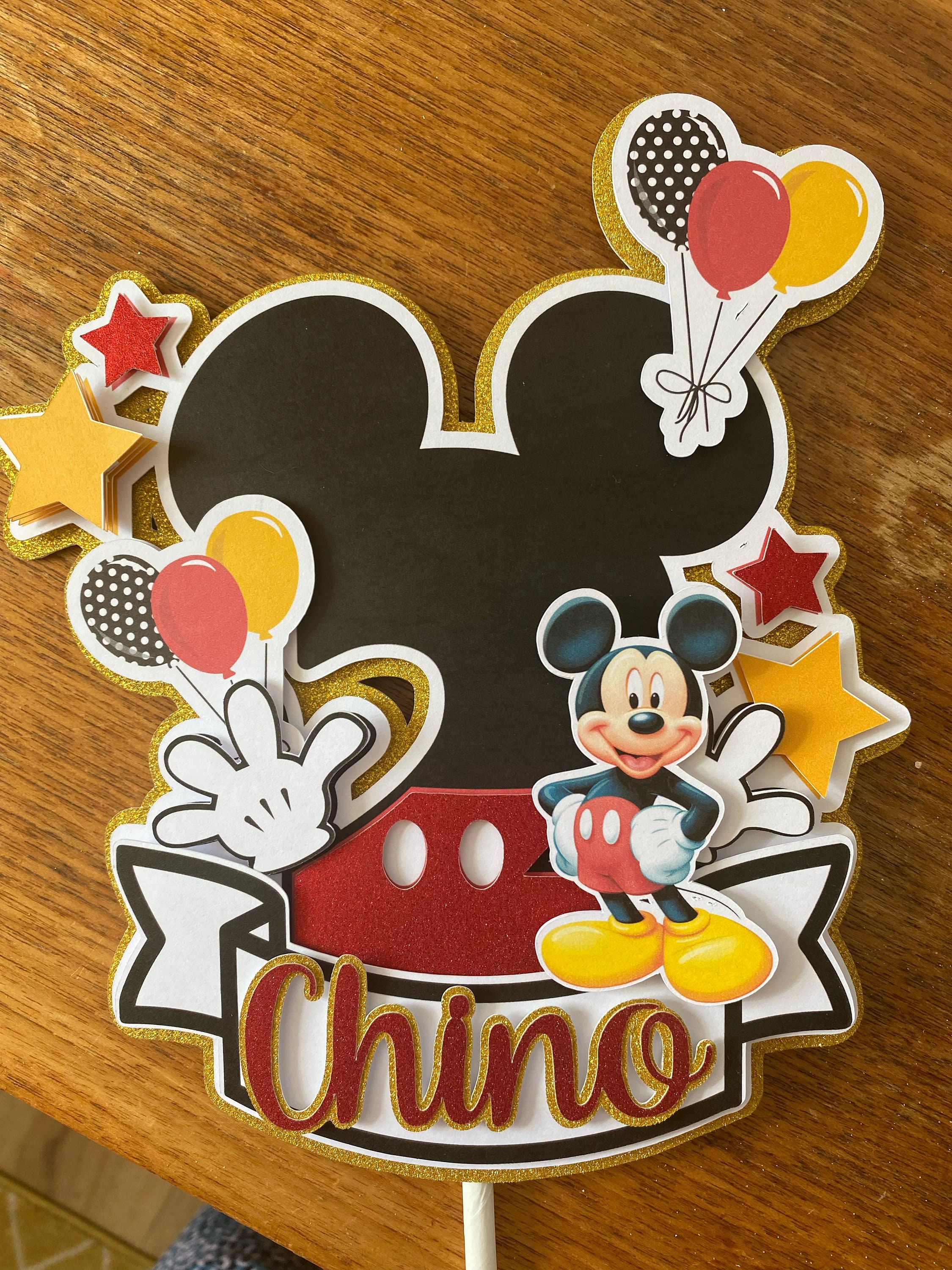 Mickey Mouse Cake Topper Mickey Mouse Cake Mickey Mouse - Etsy UK