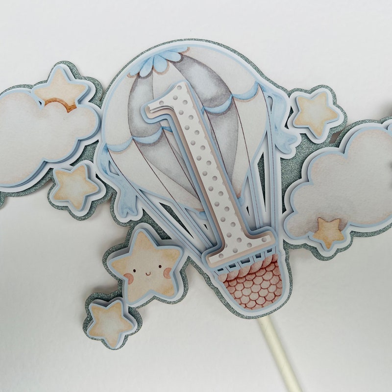 Balloon Cake Topper - Etsy