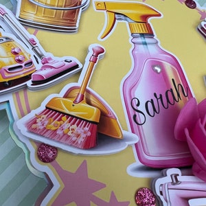 Cleaning Cake Topper, Cleaner Cake Topper, Caretaker Cake Topper ...