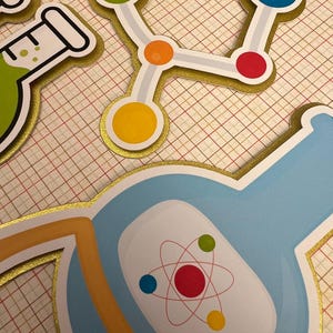 Science Cake Topper Collection, Scientist Cake, Mad Scientist Cake ...