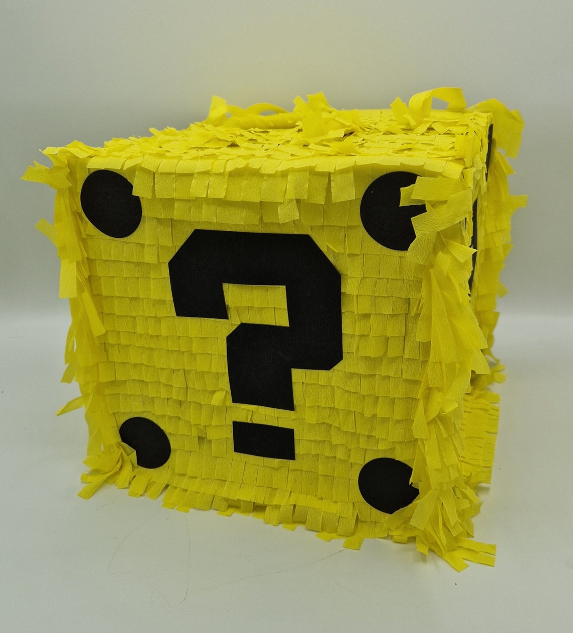 Mystery Block Piñata - Mario Bros - Question Block Cube - Etsy