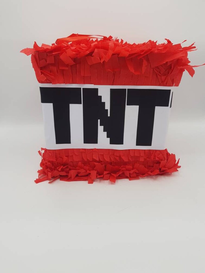 Birthday Pinata Inspired Minecraft TNT Party Pinatas - Etsy